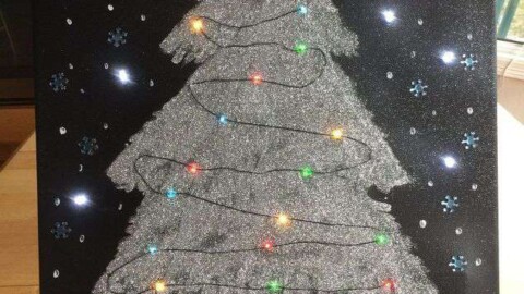 Easy and Fun DIY LED Lighted Canvas Art with Video - Chas' Crazy Creations