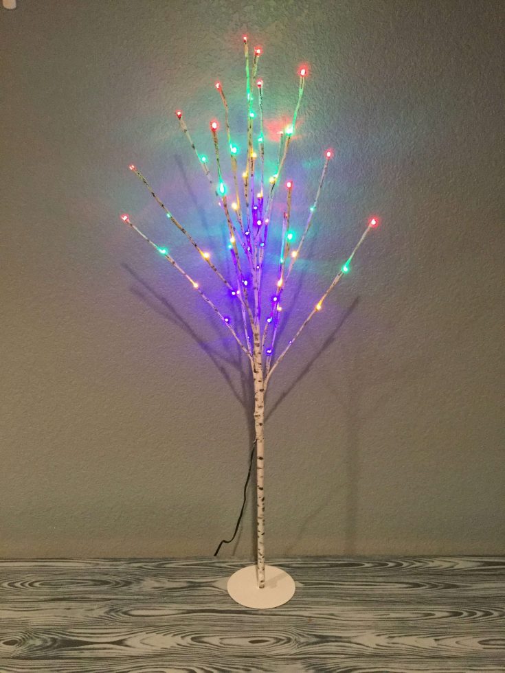 Upcycle Plain LED Tree to Birch/Aspen Tree - Chas' Crazy Creations