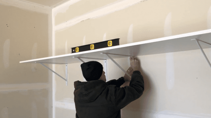 Easy Heavy Duty Garage DIY Shelf - Chas' Crazy Creations