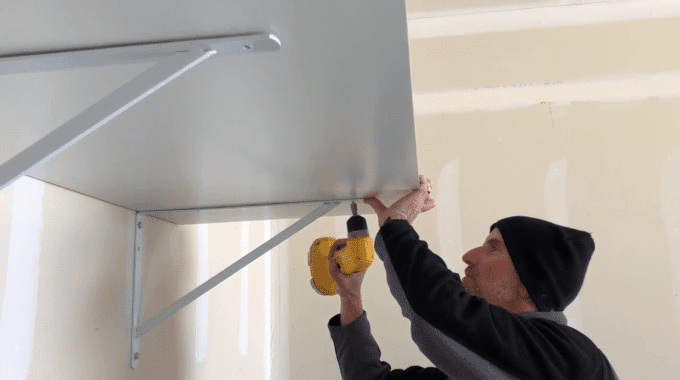 Easy Heavy Duty Garage DIY Shelf - Chas' Crazy Creations