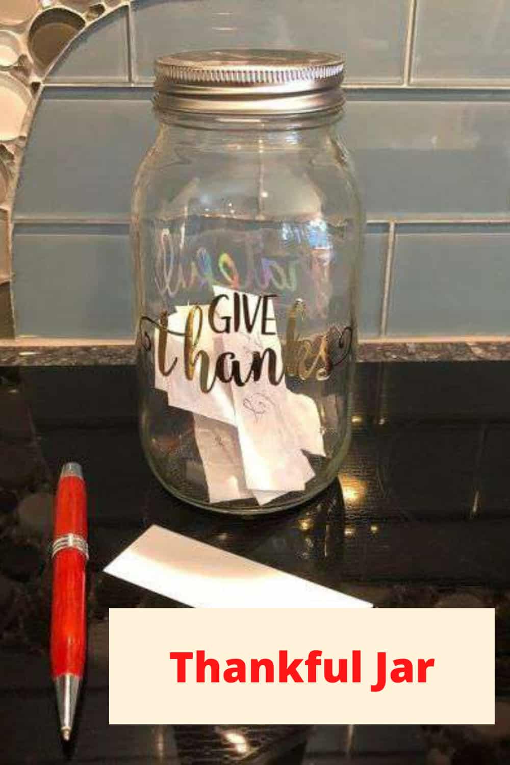 A Thankful Jar For the Holidays - Chas' Crazy Creations