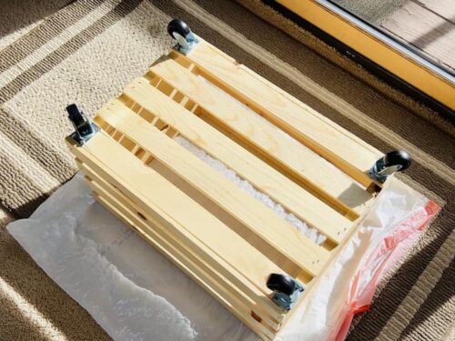 Easy and Inexpensive DIY Rolling Storage Crate - Chas' Crazy Creations