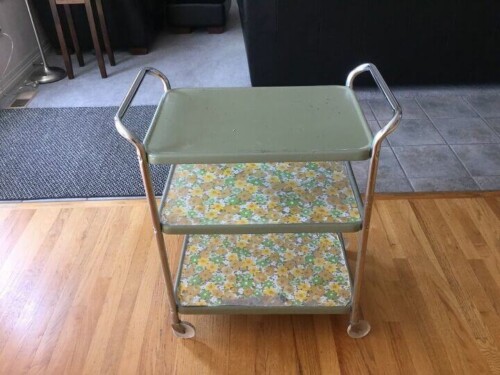 Upcycled 3 Tiered Serving Cart - Chas' Crazy Creations