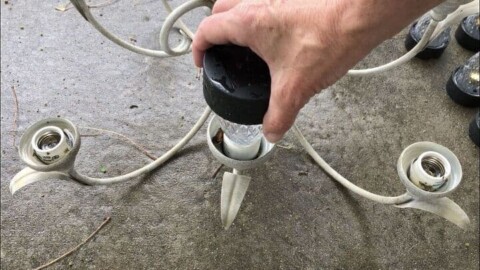 How To Make An Awesome and Easy Outdoor Solar Chandelier - Chas' Crazy ...