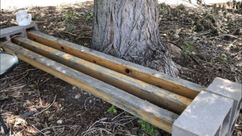 How To Make A DIY Cinderblock Bench - Chas' Crazy Creations
