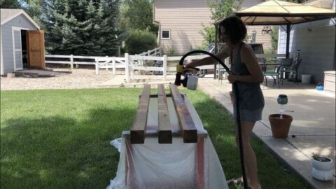 How To Make A DIY Cinderblock Bench - Chas' Crazy Creations