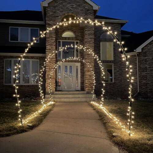 A Stunning and Easy Lighted Archway That's Customizable for Any ...