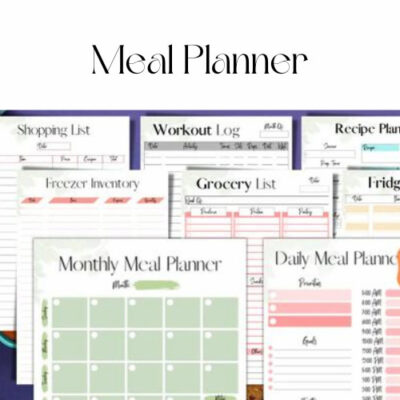 DIY Menu Planner and Tracker: Organize Your Meals and Stay on Track ...