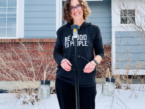 Awesome and Easy DIY Solar Light Post - Chas' Crazy Creations