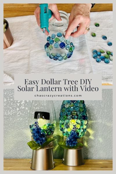 Easy Dollar Tree DIY Solar Lantern with Video - Chas' Crazy Creations