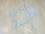 Easy Dollar Tree DIY Plastic Hanger Star with Video - Chas' Crazy Creations